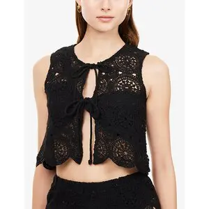 4TH & RECKLESS Laurenne Sleeveless Cotton-blend Top - Black