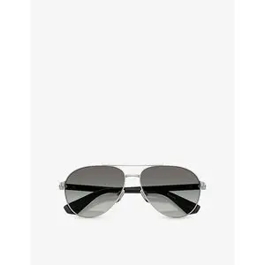 Burberry Be3167 Aviator Sunglasses - Silver