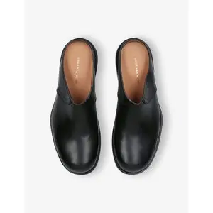 Dries Van Noten Chunky Leather Clogs - Black