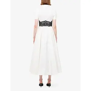 Mona Alshebil Belted Cotton Maxi Dress