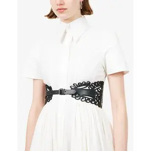 Mona Alshebil Belted Cotton Maxi Dress