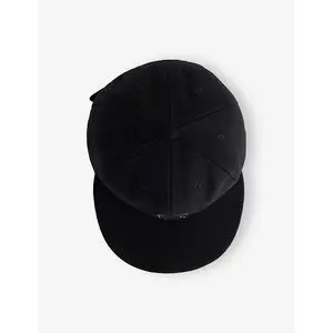 BRAIN DEAD Logo-embroidered Wool-blend Cap - Black