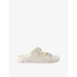 Prada Double-buckle Rubber Slides - Neutral