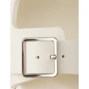 Prada Double-buckle Rubber Slides - Neutral