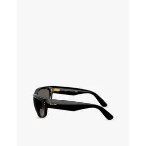 Ray-ban Pillow-frame Acetate Sunglasses - Black
