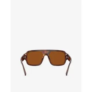 Dolce & Gabbana Square-frame Acetate Sunglasses - Brown