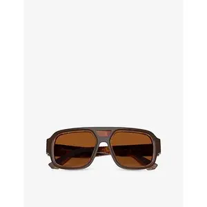 Dolce & Gabbana Square-frame Acetate Sunglasses - Brown
