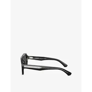 Burberry Be4478 Aviator Sunglasses - Black