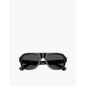 Burberry Be4478 Aviator Sunglasses - Black