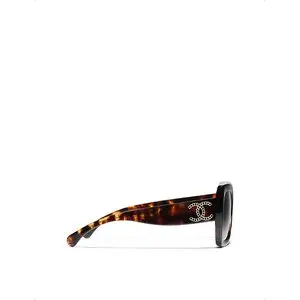 Chanel Ch5555 Square-frame Sunglasses - Brown