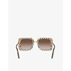 Dolce & Gabbana Dg4491 Square-frame Sunglasses - Brown