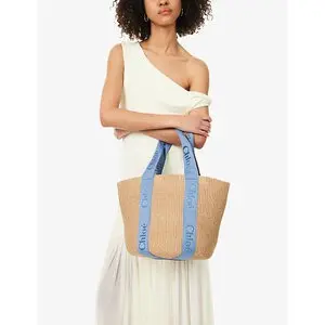 Chloé Large Raffia Tote Bag