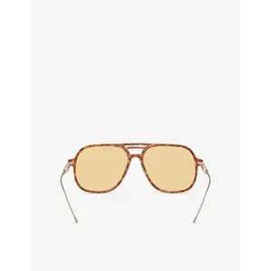Brunello Cucinelli Bc4022s Pilot-frame Sunglasses