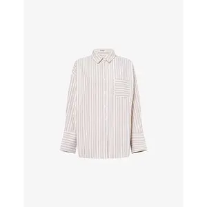 4TH & RECKLESS Cotton-blend Striped Shirt