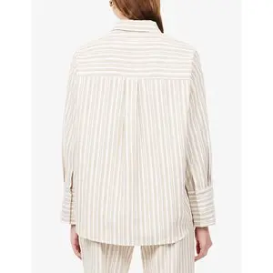 4TH & RECKLESS Cotton-blend Striped Shirt