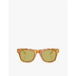Brunello Cucinelli Acetate Pillow-frame Sunglasses - Brown