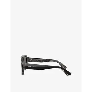 Dolce & Gabbana Dg4516 Square-frame Sunglasses - Black