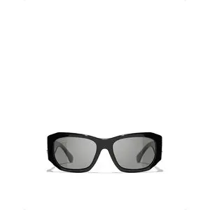Chanel Ch5554 Rectangle-frame Sunglasses