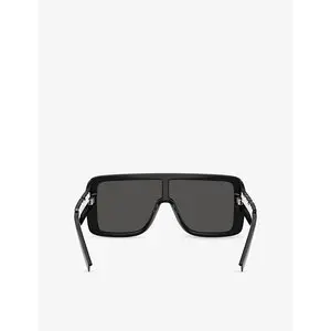 Dolce & Gabbana Rectangle-frame Acetate Sunglasses - Black