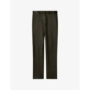 JOSEPH Coleman Leather Trousers - Palm Leaf