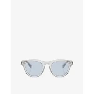 Burberry Round-frame Acetate Sunglasses - Grey