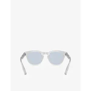 Burberry Round-frame Acetate Sunglasses - Grey