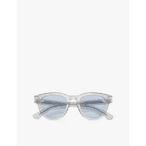 Burberry Round-frame Acetate Sunglasses - Grey