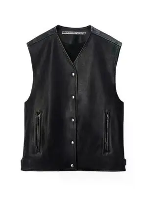 Alexander Wang Boxy Press-stud Vest