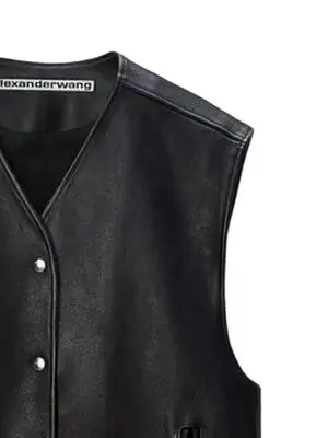 Alexander Wang Boxy Press-stud Vest