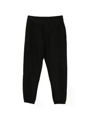 Emporio Armani Patterned Track Pants - Black