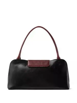 Versace Medium Vivian Leather Shoulder Bag - Neutrals