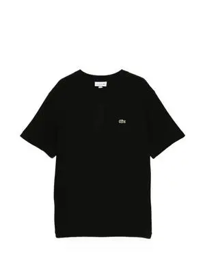 Lacoste Logo-embroidered T-shirt - Black