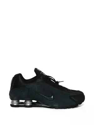 Nike Shox R4 Logo Detail Sneakers - Black