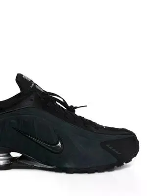 Nike Shox R4 Logo Detail Sneakers - Black