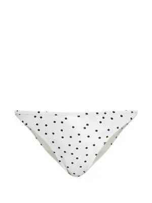 BY MALENE BIRGER Astrida Polka-dot Bikini Bottom - White