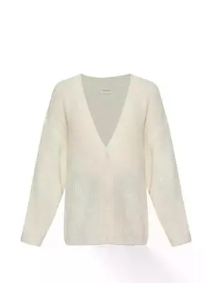 American Vintage V-neck Button Cardigan - Neutrals