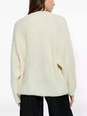 American Vintage V-neck Button Cardigan - Neutrals