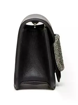 Valentino Garavani Locò Small Shoulder Bag With Jewel Logo - Black