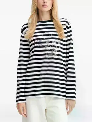 Zadig&Voltaire Striped Embellished Top