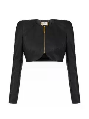 Elisabetta Franchi Zip-front Cropped Jacket