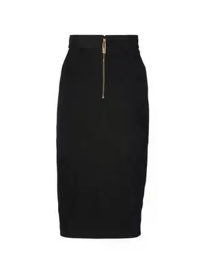 Elisabetta Franchi Midi Skirt With Belt