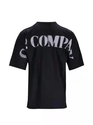 C.P. COMPANY 1020 Jersey Short Sleeve Stencil T-shirt - Black