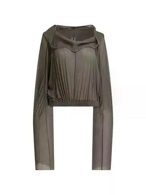 Rick Owens Cropped Hoodie