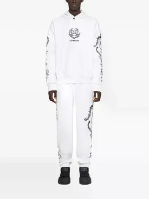 Givenchy Elasticated Print Trousers - White