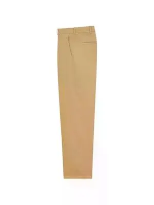 Saint Laurent Mid-rise Chino Trousers - Neutrals