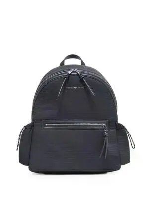 Emporio Armani Logo-plaque Backpack - Black