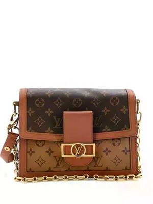 LOUIS VUITTON Dauphine Reverse Monogram Canvas Mm Shoulder Bag