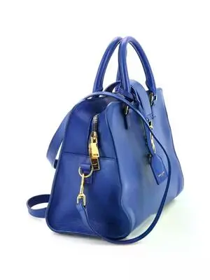 Saint Laurent Monogram Cabas Baby Satchel - Blue