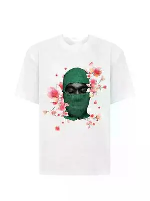 IH NOM UH NIT Floral Print Crewneck T-shirt - White