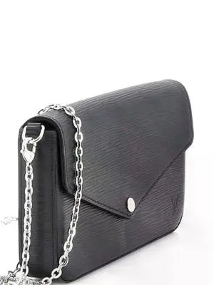 LOUIS VUITTON Felicie Pochette Epi Leather Crossbody Bag - Black